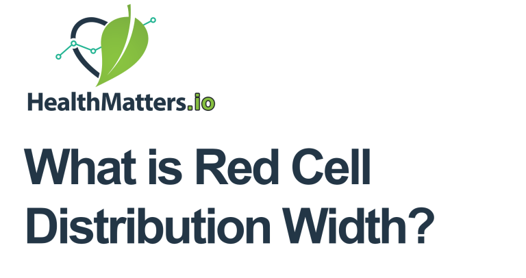 What is Red cell distribution width (RDW-SD and RDW-CV)?
