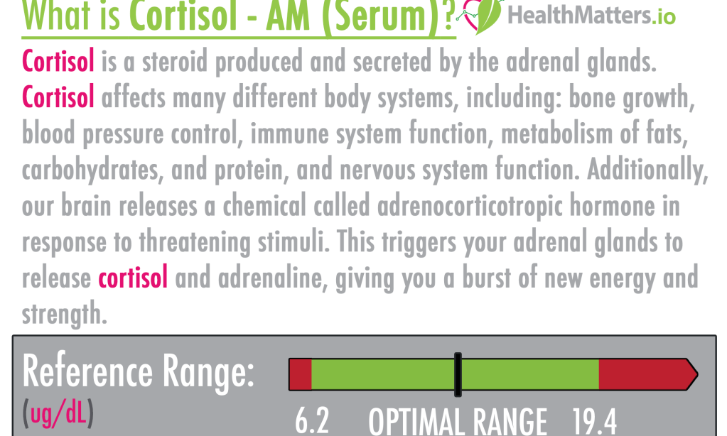 What is Cortisol – AM (Serum)? High and low values | Lab results